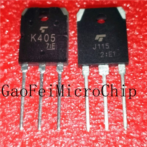 1PAIR/2PCS 2SJ115 + 2SK405 J115 + K405 JII5 K4O5 TO-3P Transistor | eBay
