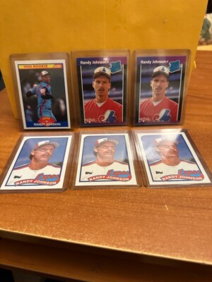 Randy Johnson Rookie Card lot of 6 645 647 42 | eBay