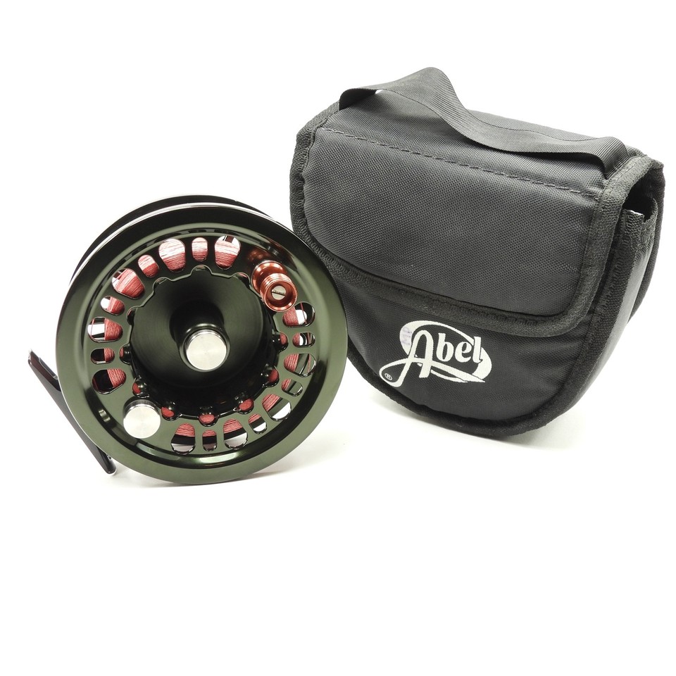 Abel Super 12X Fly Fishing Reel. Dark Green Finish. Made in USA. W ...
