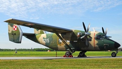 PZL-Mielec M28 M-28 Bryza Desk Kiln Dry Wood Airplane New Model Small ...