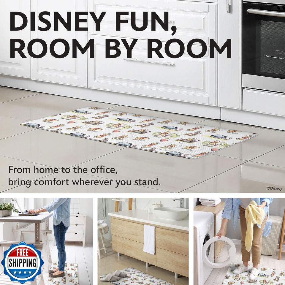 Disney Anti-Fatigue Kitchen Mats for Floor – Cushioned Kitchen Floor ...