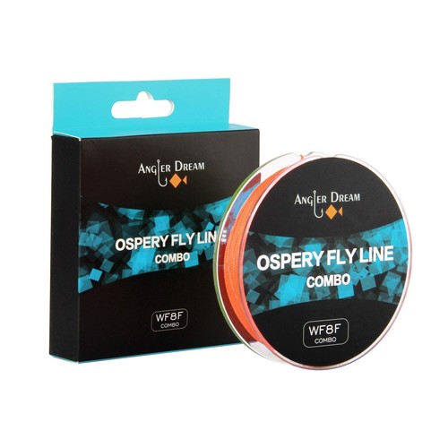 Preload Fly Line Fluo Yellow 100FT WF3F Fly Line with Welded Loop Fly ...