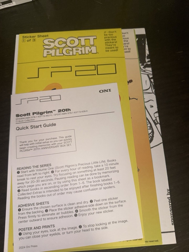 Scott Pilgrim 20th Anniversary Hardcover Book Box Set Black & White | eBay
