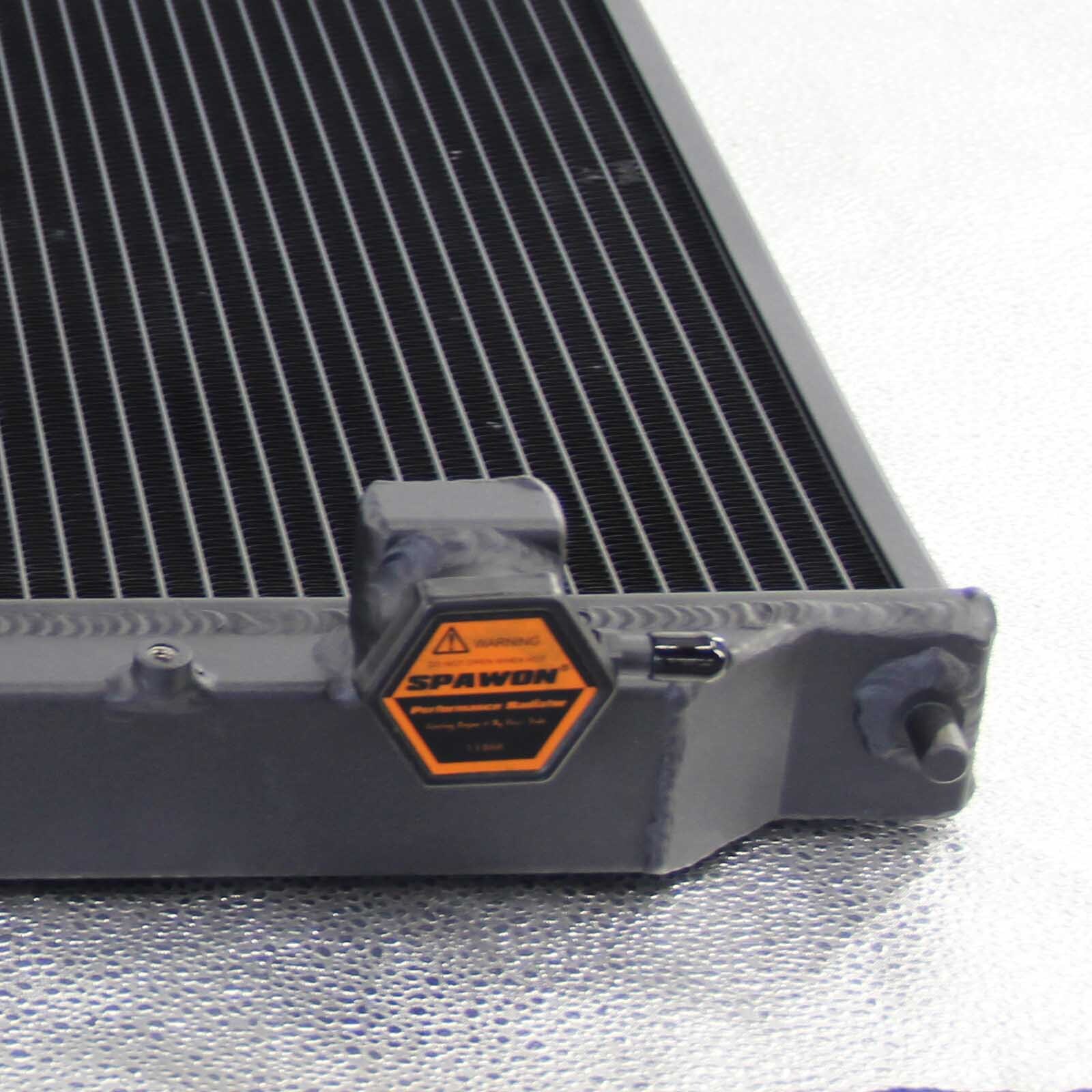 3Row SPAWON Black Radiator Fit 96-11 Mazda Bravo BT50 B2500 Ford ...