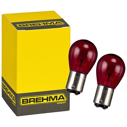 2x BREHMA PR21/5W Red Rear Brake Light Lamp 21/5W BAW15D 12V Red Brake ...