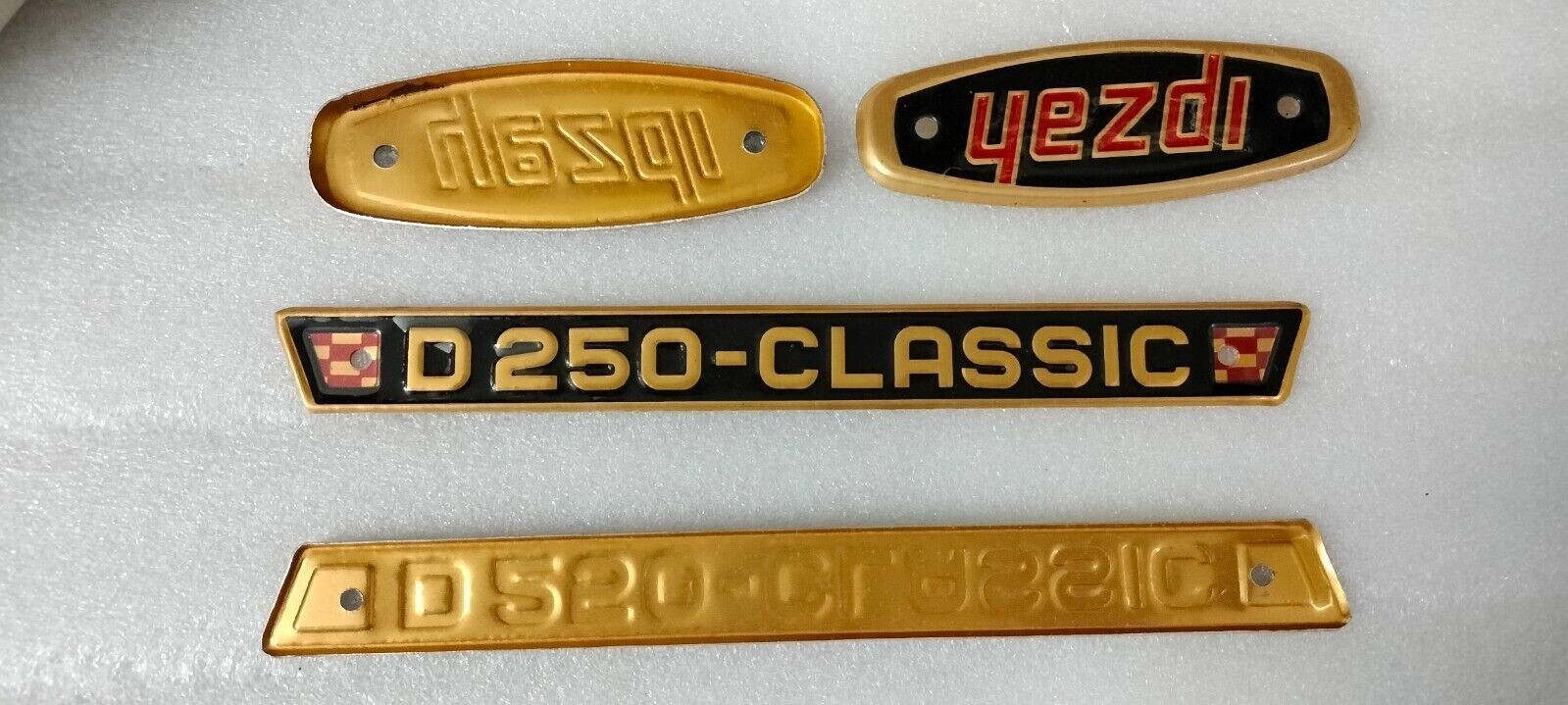 EMBLEM BADGES MOTIFF PETROL TANK BADGE KIT FOR VINTAGE YEZDI JAWA ...