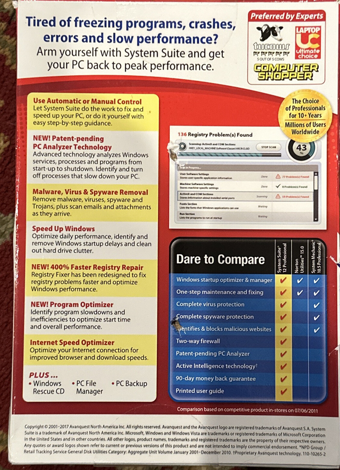 Avanquest Software System Suite PC Tune-Up & Repair - 10266 for sale online | eBay