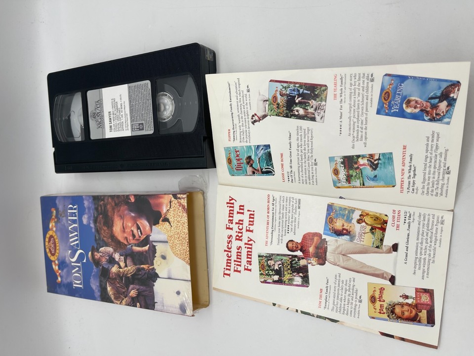 Tom Sawyer (VHS 1996) Johnny Whitaker Jodie Foster Mark Twain Classic ...