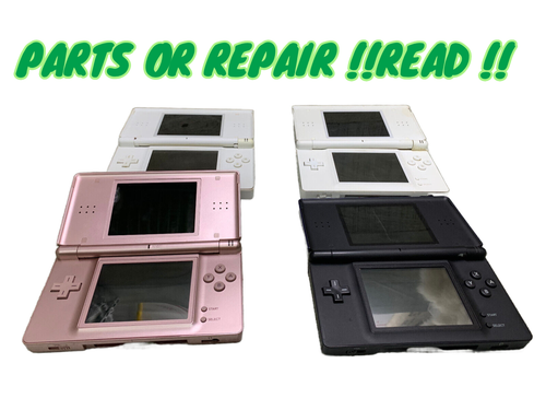Lot of 4 Nintendo DS Lite Consoles - Broken Hinges - Only 2 Power On ...