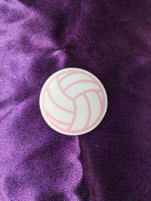 Volleyball Pink Sticker Water Bottle Phone Sticker Laptop Sticker | eBay