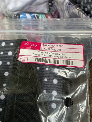 Thirty One Your Way Display Bin in ~Retired~ DITTY DOT New In Package ...