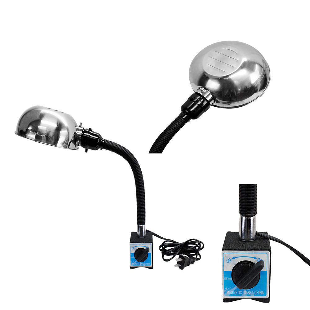 110 Lbs Work Lamp Magnetic Base Flexible Arm Table Lighting Gooseneck ...