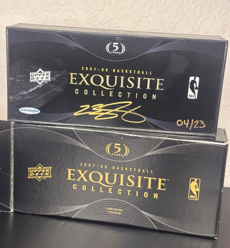2007 Exquisite LeBron James Player Exclusive Autographed Box /23 w ...