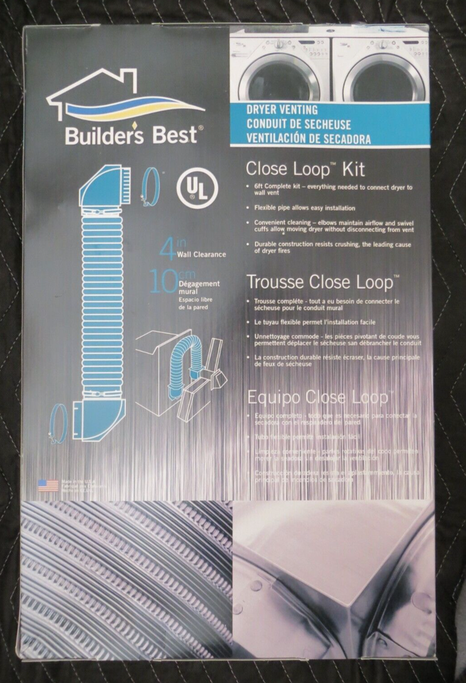 BUILDER'S BEST V450-TD-LOOP Close Loop Two Elbow Dryer Vent Kit OPEN ...