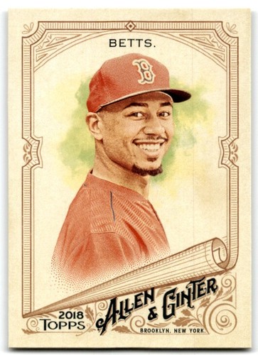 2018 TOPPS ALLEN & GINTER MOOKIE BETTS BOSTON RED SOX #245 | eBay