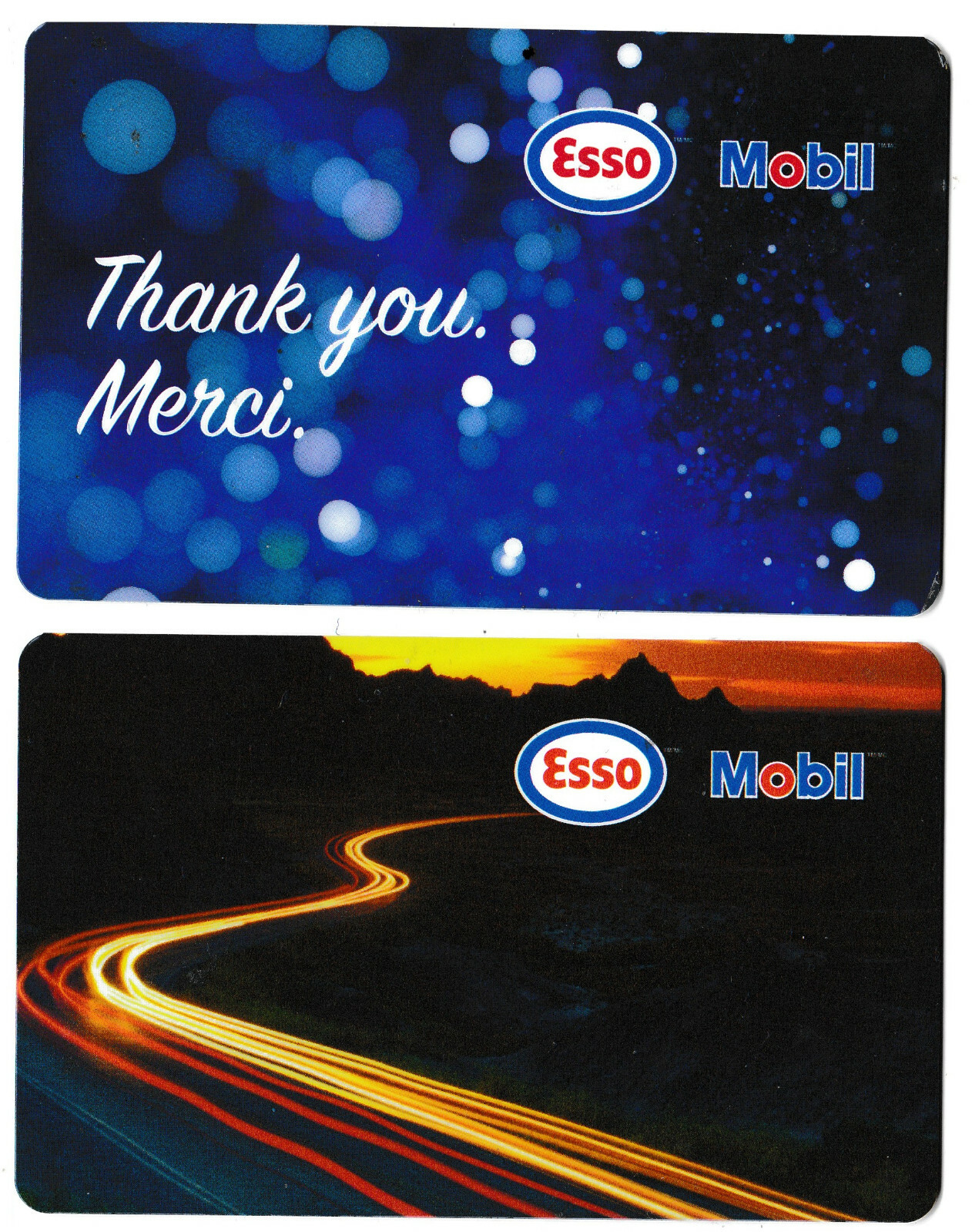 Gift Cards ESSO Gas Station Canada Card Collectible Road Thank You gift-cards-esso-gas-station-canada-card-collectible-road-thank-you