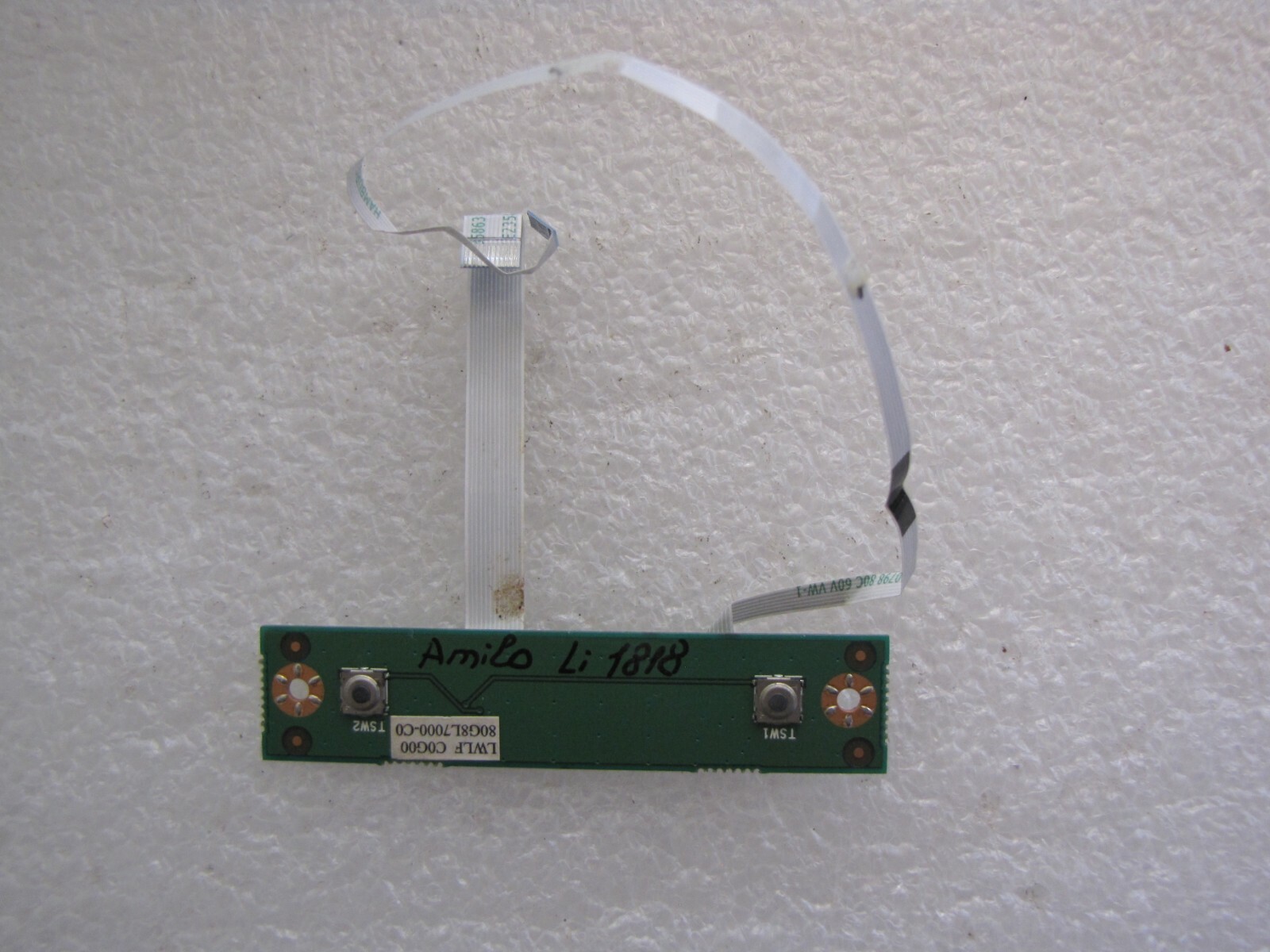 Fujitsu Amilo Li 1818 touchpad buttons board (P/N: 80G8L7000-C0) | eBay