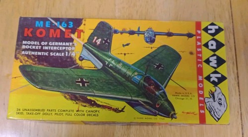 Hawk ME-163 Komet, 1/4" Scale Model Kit No 625-60 | eBay