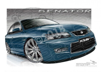 HSV Senator VZ VZ SENATOR BLUE A1 STRETCHED CANVAS (V74) | eBay