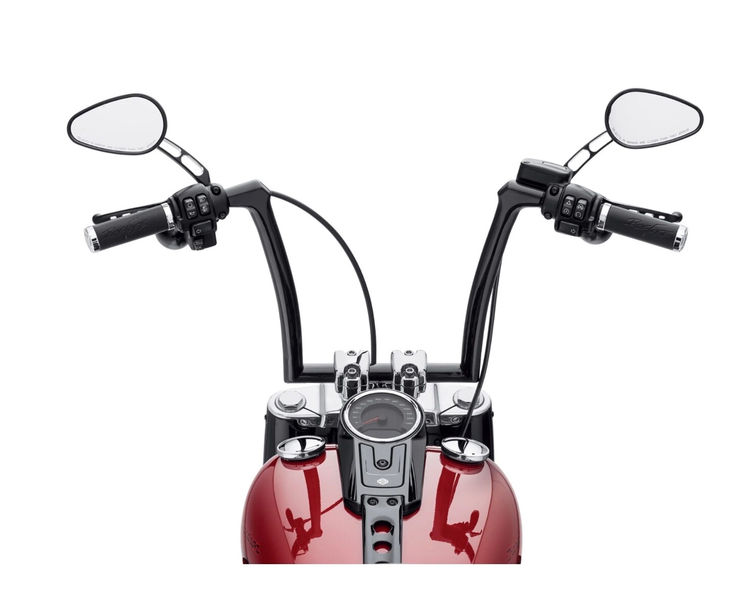 OEM Harley Fused 13" Gloss Black Handlebars 18-UP FLHC 14-UP FLHR ...