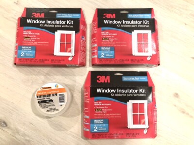NEW 3M Indoor Window Insulator Kits: six 3'x5' windows + Frost King ...