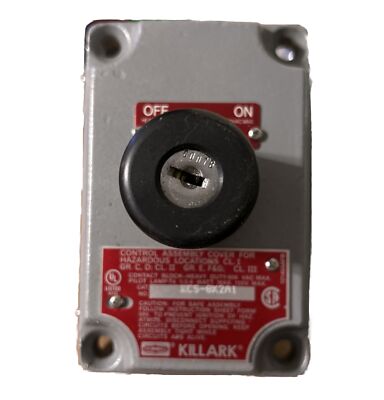 NEW! KILLARK XCS-0S3C4 HOA SWITCH COVER 3 POSITION FOR HAZARDOUS ...