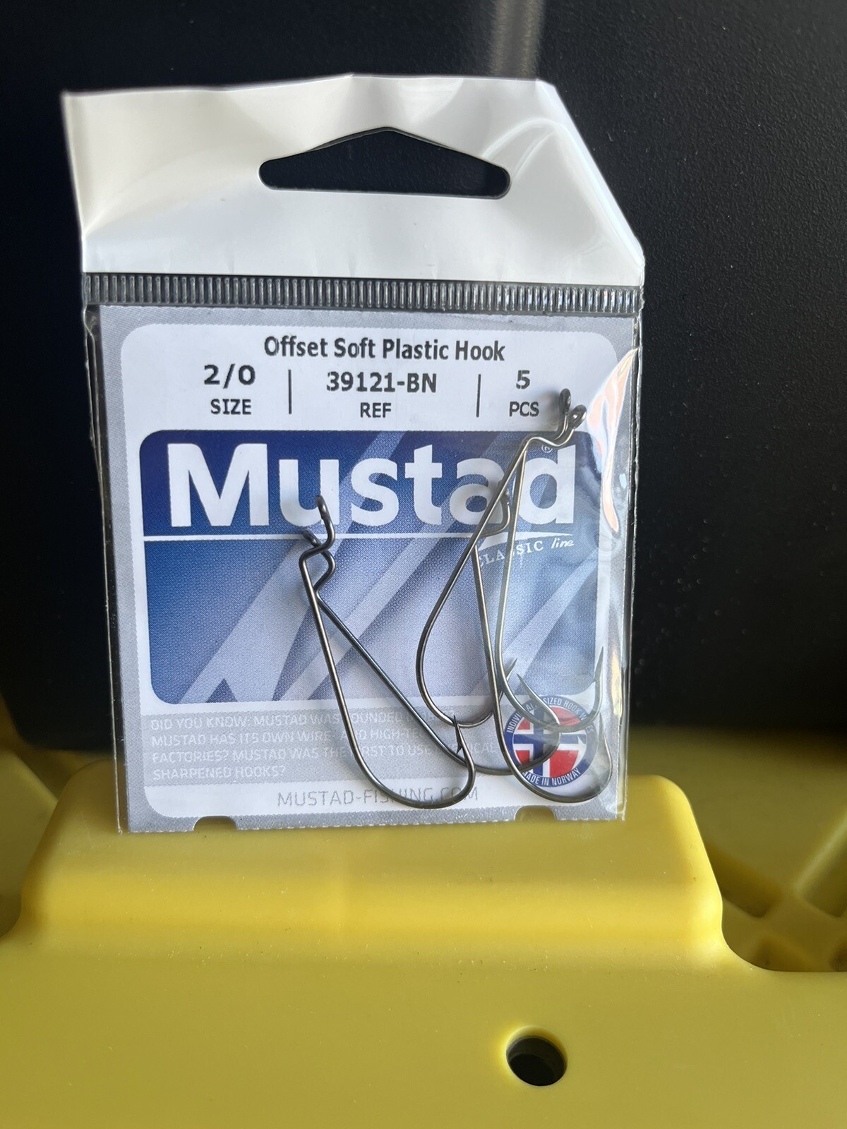 4 Packs KVD Mustad Size 3/0 Offset SP Fish Hook 39121-BN 5 Hooks Per ...