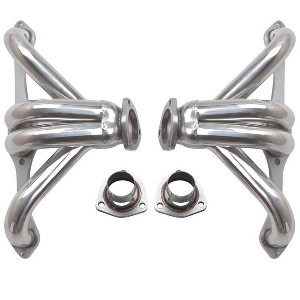 Chevy Small Block SB V8 262 265 283 305 327 350 400 Stainless Hugger ...
