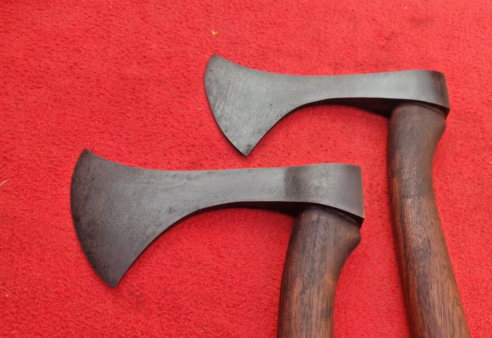 Set of 2 Hand forged 18th Century French Tomahawk Axe With Rosewood ...