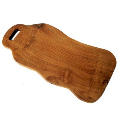 Wooden Chopping Board With Handle Large Handmade Serving Rustic ...