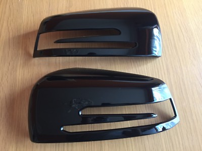 GLOSS BLACK WING MIRROR COVERS FITS MERCEDES BENZ A CLASS W176 A180 ...
