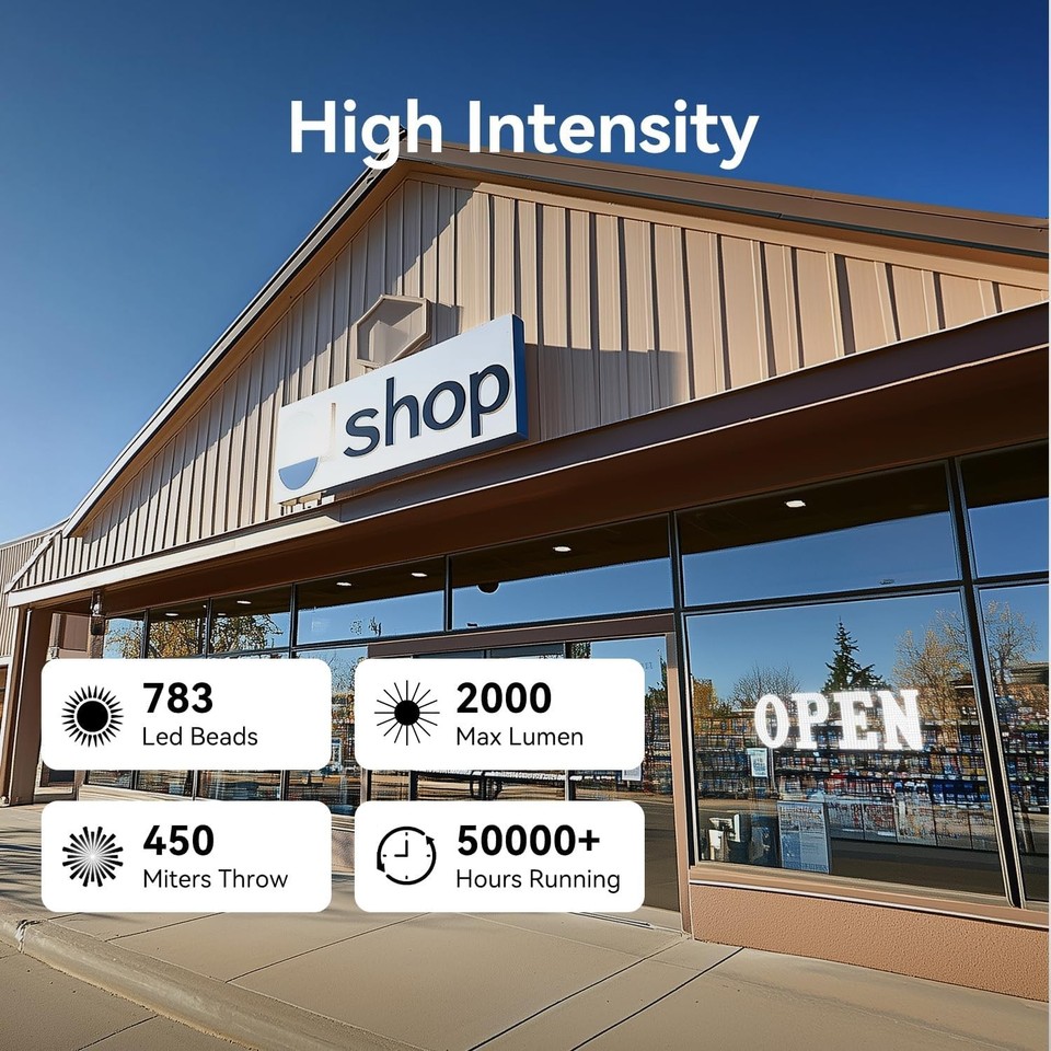 30"x10" Large LED Open Signs for Business Super Bright Unique Design ...