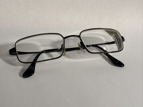 Ray Ban Titanium Eyeglasses Frame RB 8610 1012 Black Mens Rectangle 52 ...