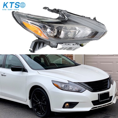 Headlights Halogen For 2016 2017 2018 Nissan Altima w/o LED DRL Black ...