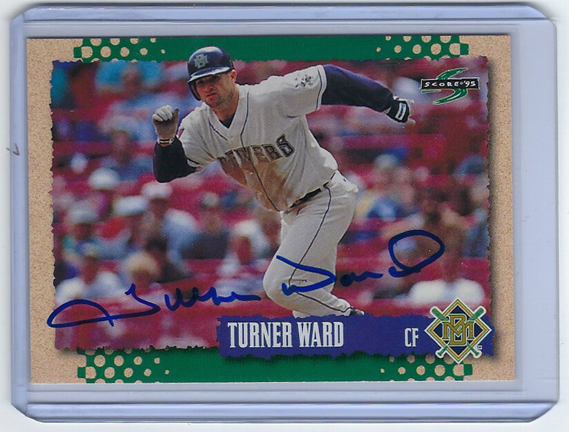 1995 BREWERS Turner Ward signed card Score #263 AUTO Autographed ...