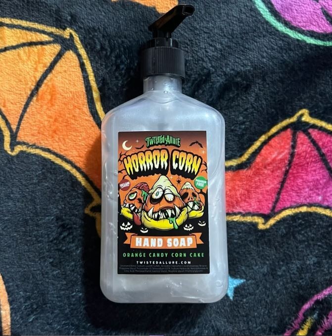 Twisted Allure ORANGE CANDY CORN CAKE Hand Soap HALLOWEEN Goth Super ...