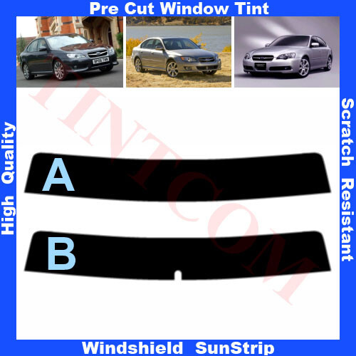 Pre Cut Sunstrip for Subaru Legacy 4-doors Saloon 2004-2009 Any Shade ...