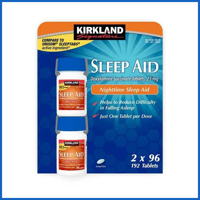 Compare Unisom SleepTabs 25mg Doxylamine 192 Tablets Exp 12/27 Sleep ...