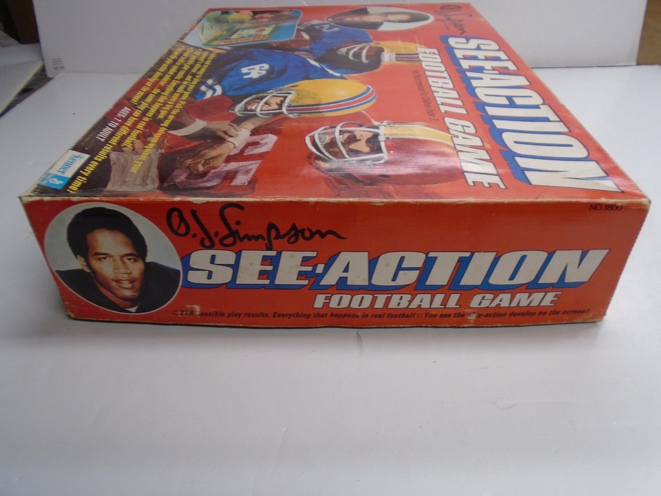 Vintage 1974 O.J.SIMPSON "SEE-ACTION" FOOTBALL GAME -Original, Complete ...