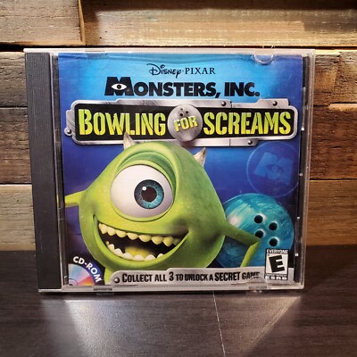 Monsters Inc CD ROM Bowling for Screams 2001 Disney Pixar Win Mac PC ...
