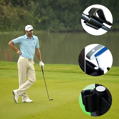 Golf Club Bag Clips On Putter Clamp Holder Organizer Value Durable ...