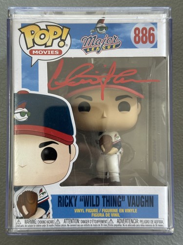 Charlie Sheen Signed Major League Ricky Vaughn Funko Pop #886 AUTO JSA ...