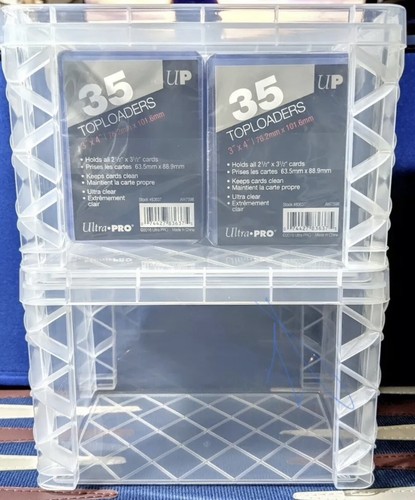 Toploader Storage Box (Lot x2 = 2 Boxes) Each Storage Vault Holds 120 ...