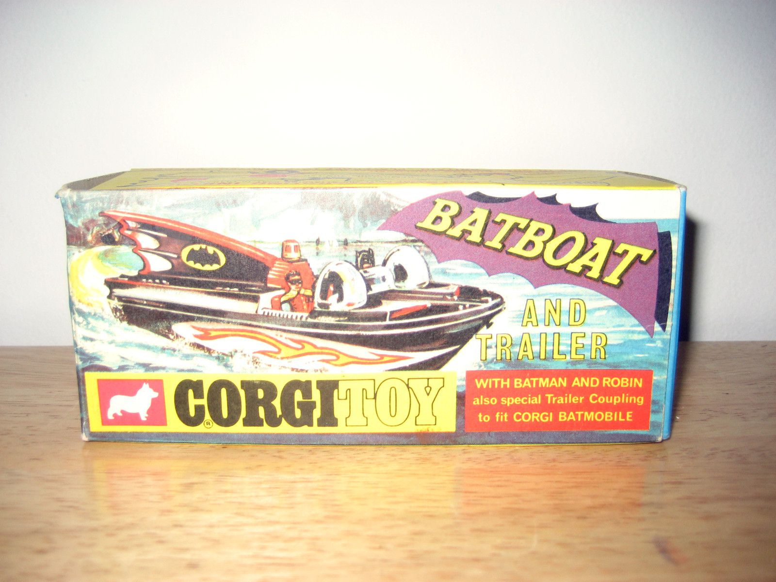 Vintage Original 1973 Corgi 107 Batman Robin Tin Fin Batboat & Trailer ...
