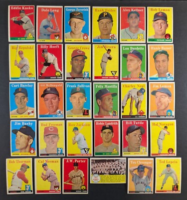 1958 Topps Baseball Set Break 30 Cards Hank Bauer | eBay
