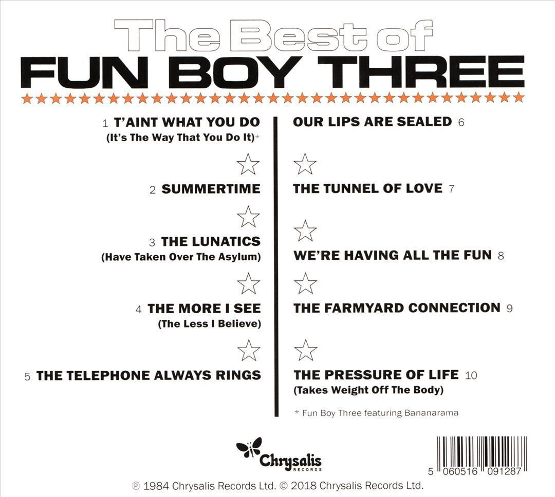 FUN BOY THREE - THE BEST OF FUN BOY THREE [CHRYSALIS] NEW CD ...