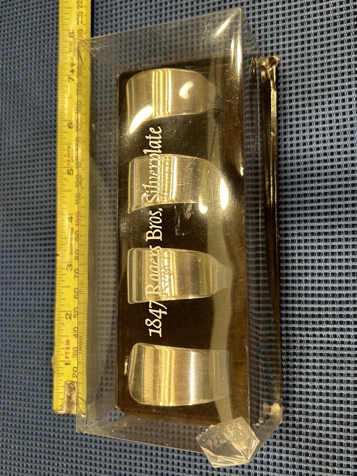 Vintage 1847 Rogers Bros Silver Plated Napkin Rings, Set Of 4, NEW OLD ...