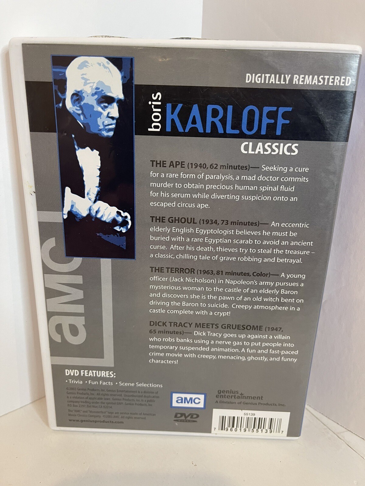 Boris Karloff Classics DVD Movie AMC Monster Fest Collection 2-Disc Set ...