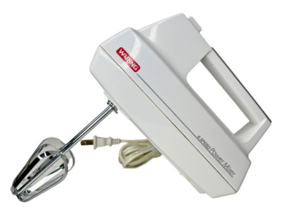 WARING 6 Speed Electric Power Hand Mixer Model 12HM18 White Tested ...