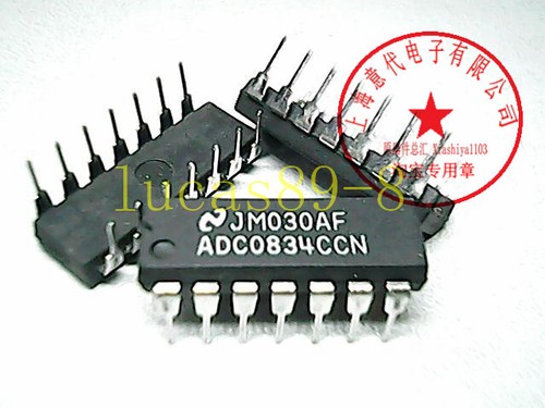 5PCS ADC0834CCN ADC 8BIT SERIAL I/O 14-DIP ADC0834 ADC0834C 0834C ...